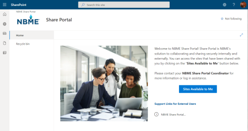 Login to NBME Share Portal